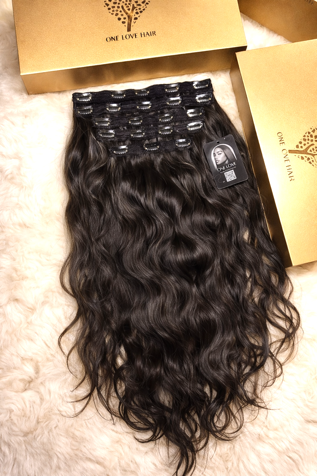 Premium Wavy Clip-In Hair Extensions 160 Grams 7 Sets • Buy Now Pay La ...